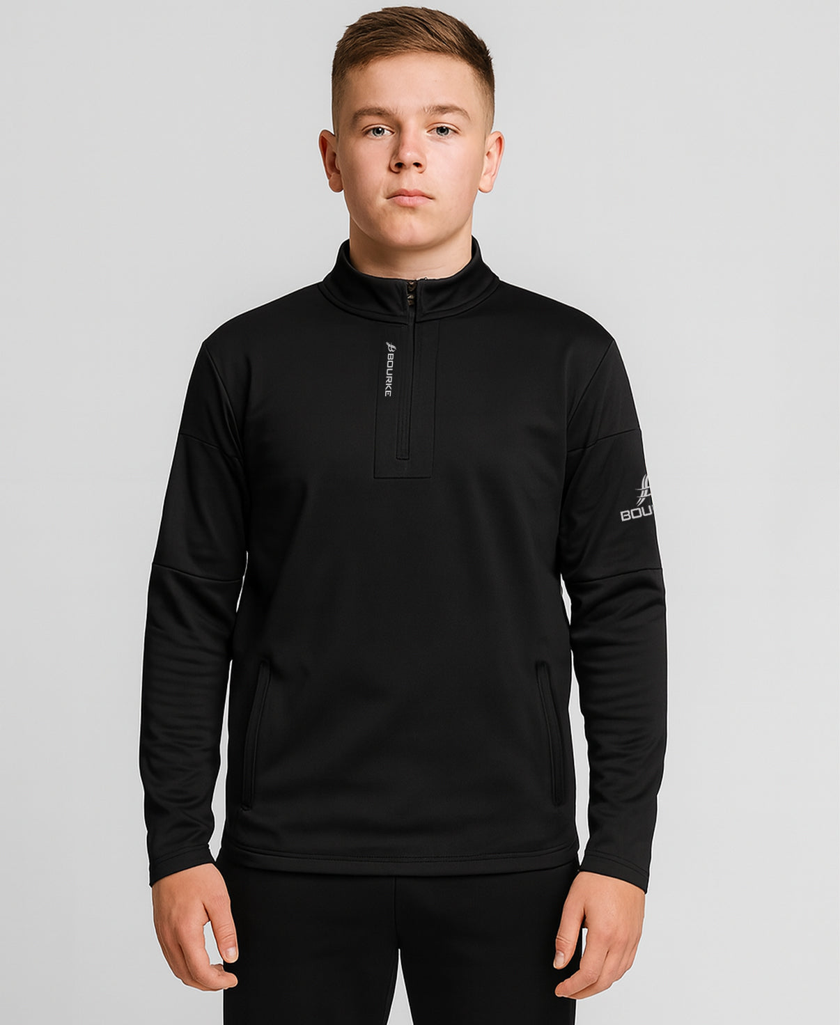 TEASRA Kids Half Zip (Black) – Bourke Sports (.COM) Website