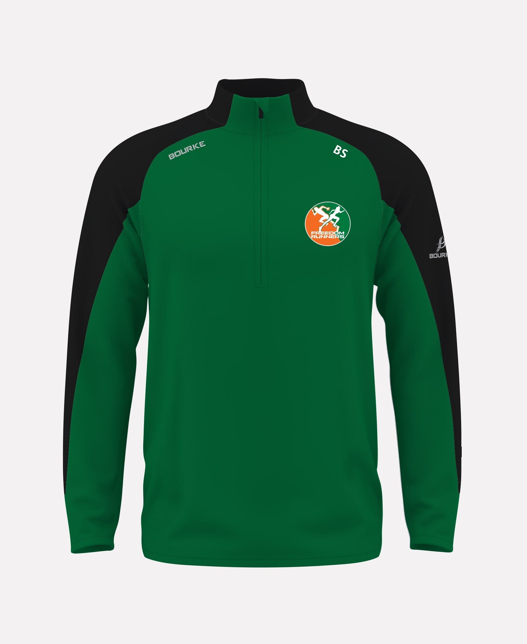 Freedom Runners FORTIS Half Zip (Green/Black) – Bourke Sports (.COM ...