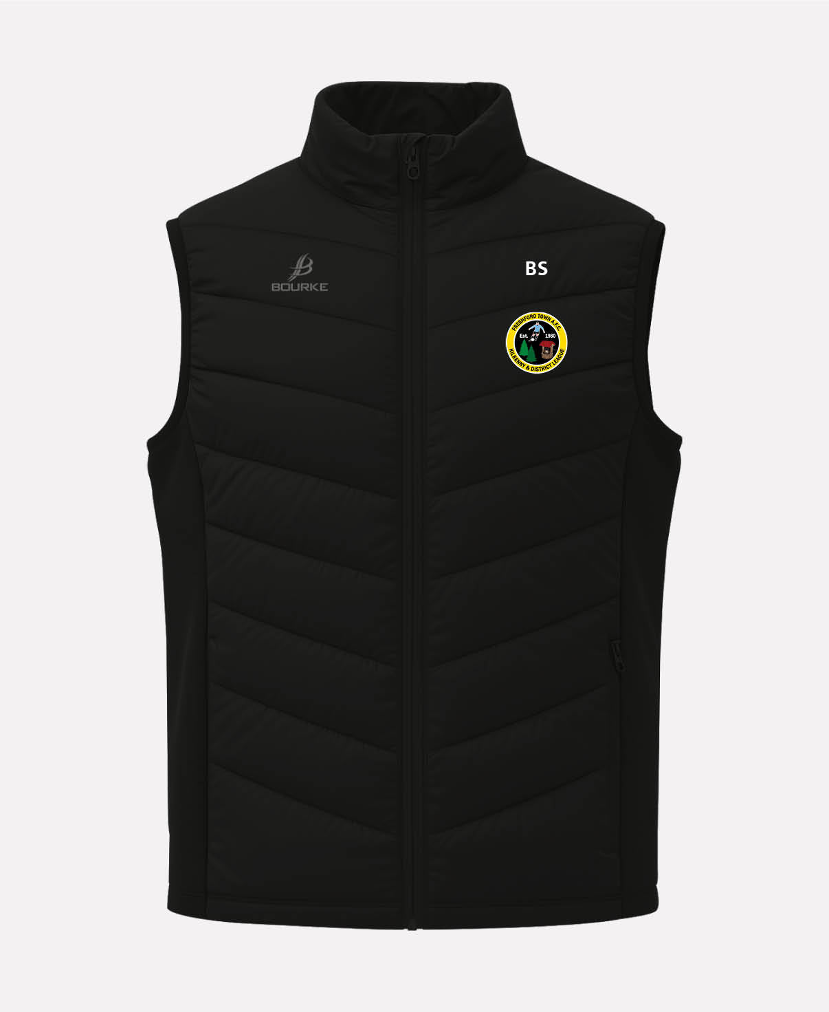 Freshford Town FC FORTIS Gilet (Black) – Bourke Sports (.COM) Website