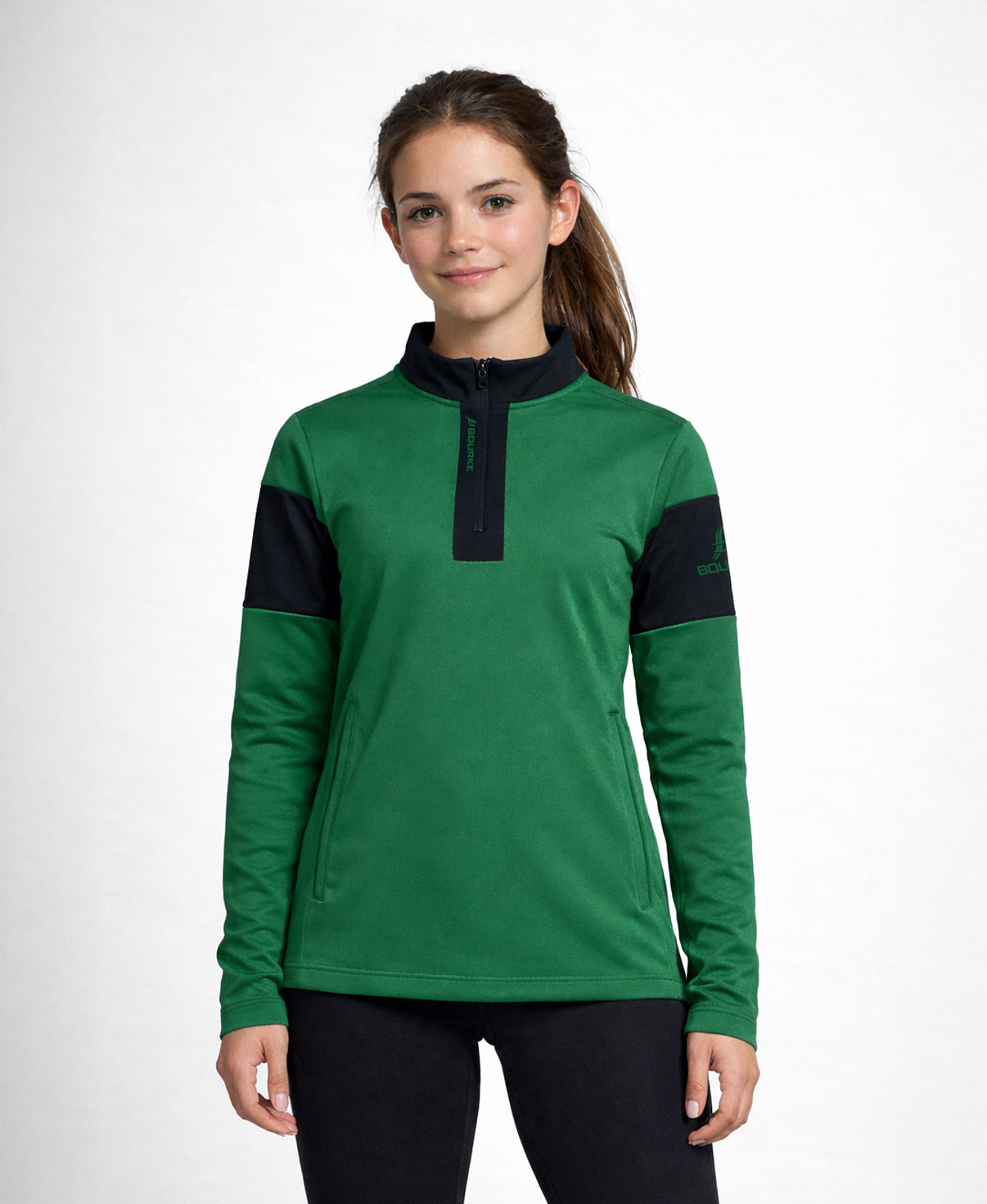 TEASRA Kids Half Zip (Black/Green) – Bourke Sports (.COM) Website