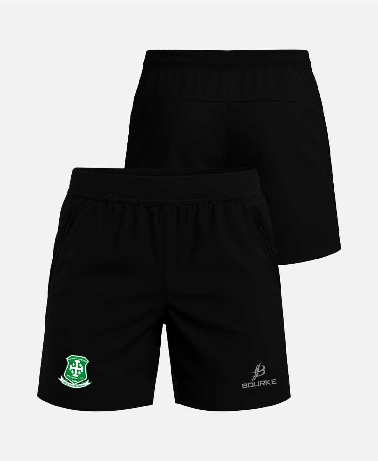 Holycross Ballycahill GAA FORTIS Gym Shorts (Black) – Bourke Sports ...
