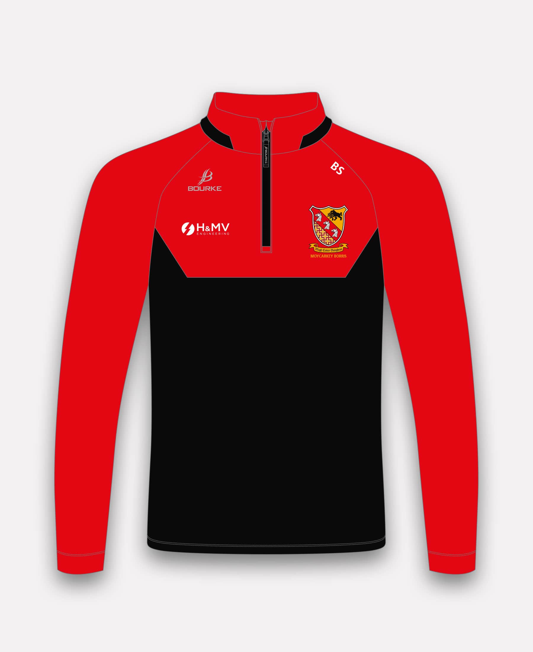 Moycarkey Borris GAA BARR Half Zip (Black/Red) – Bourke Sports (.COM ...