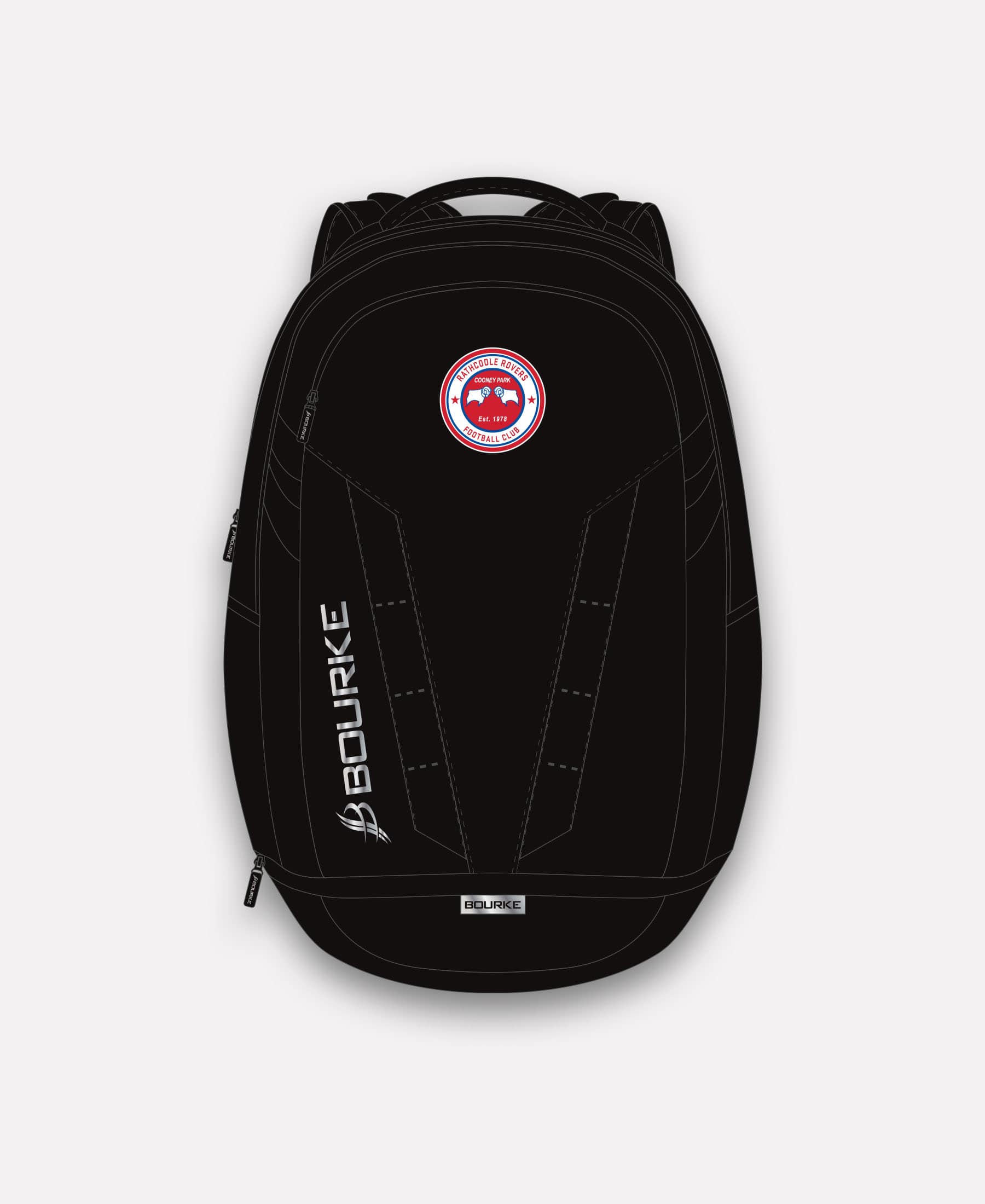 Rathcoole Rovers FC CROGA Backpack (Black) – Bourke Sports (.COM) Website