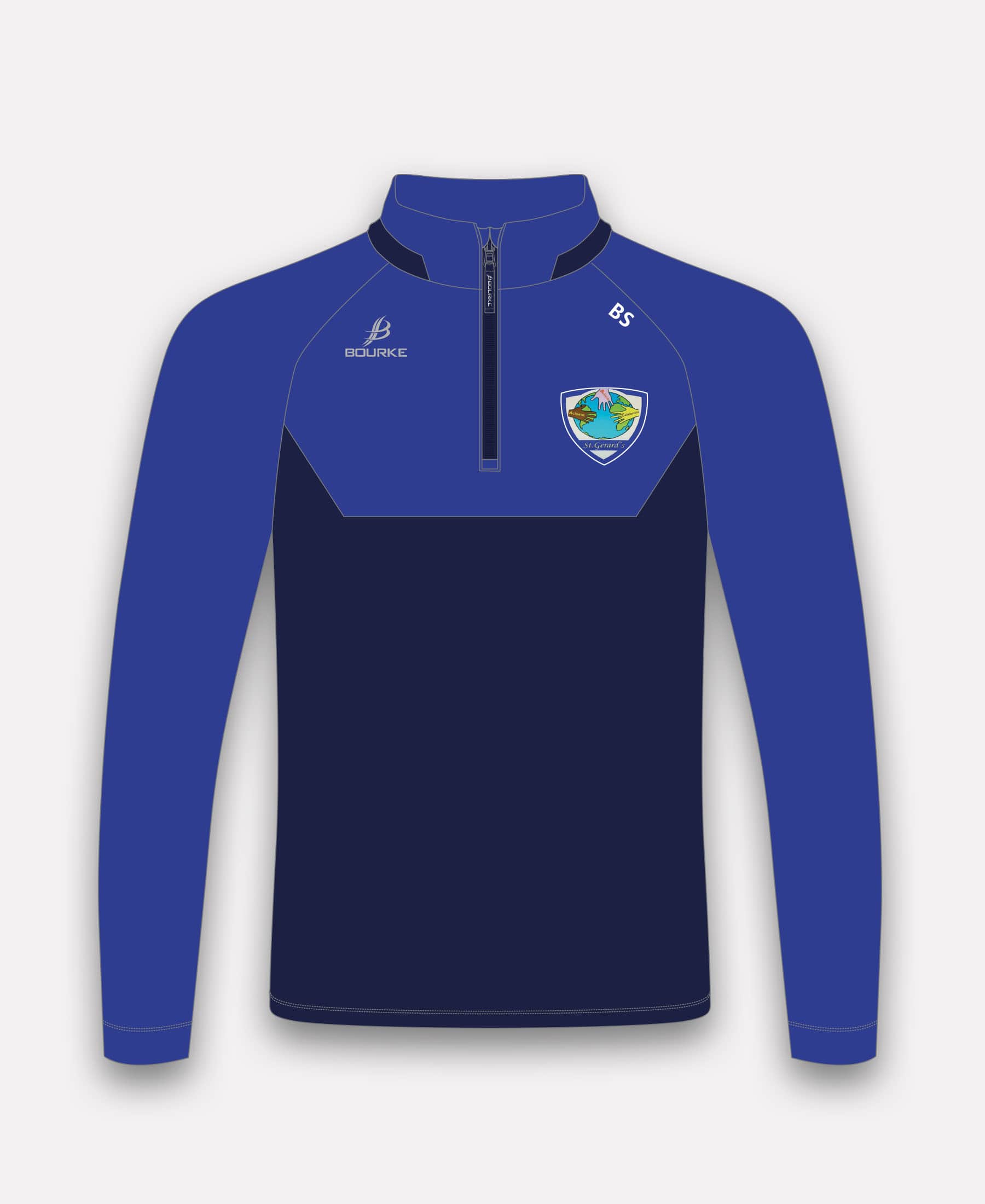 St. Gerard's School Belfast BARR Half Zip (Navy/Blue) – Bourke Sports ...