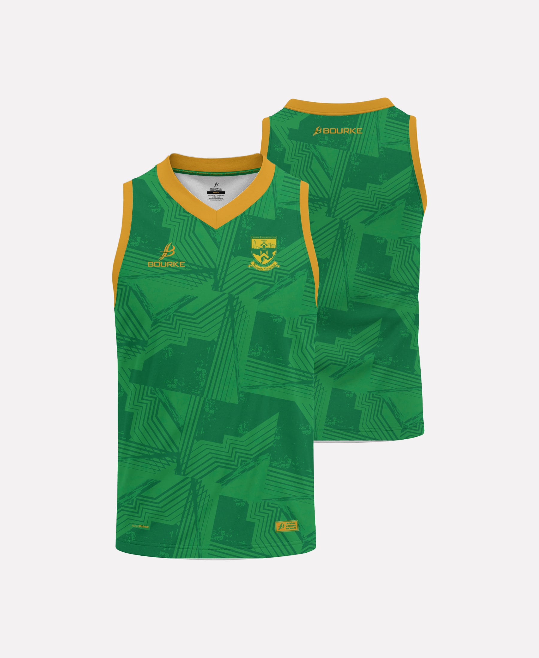 St James GAA Training Singlet (Green/Amber) – Bourke Sports (.COM) Website