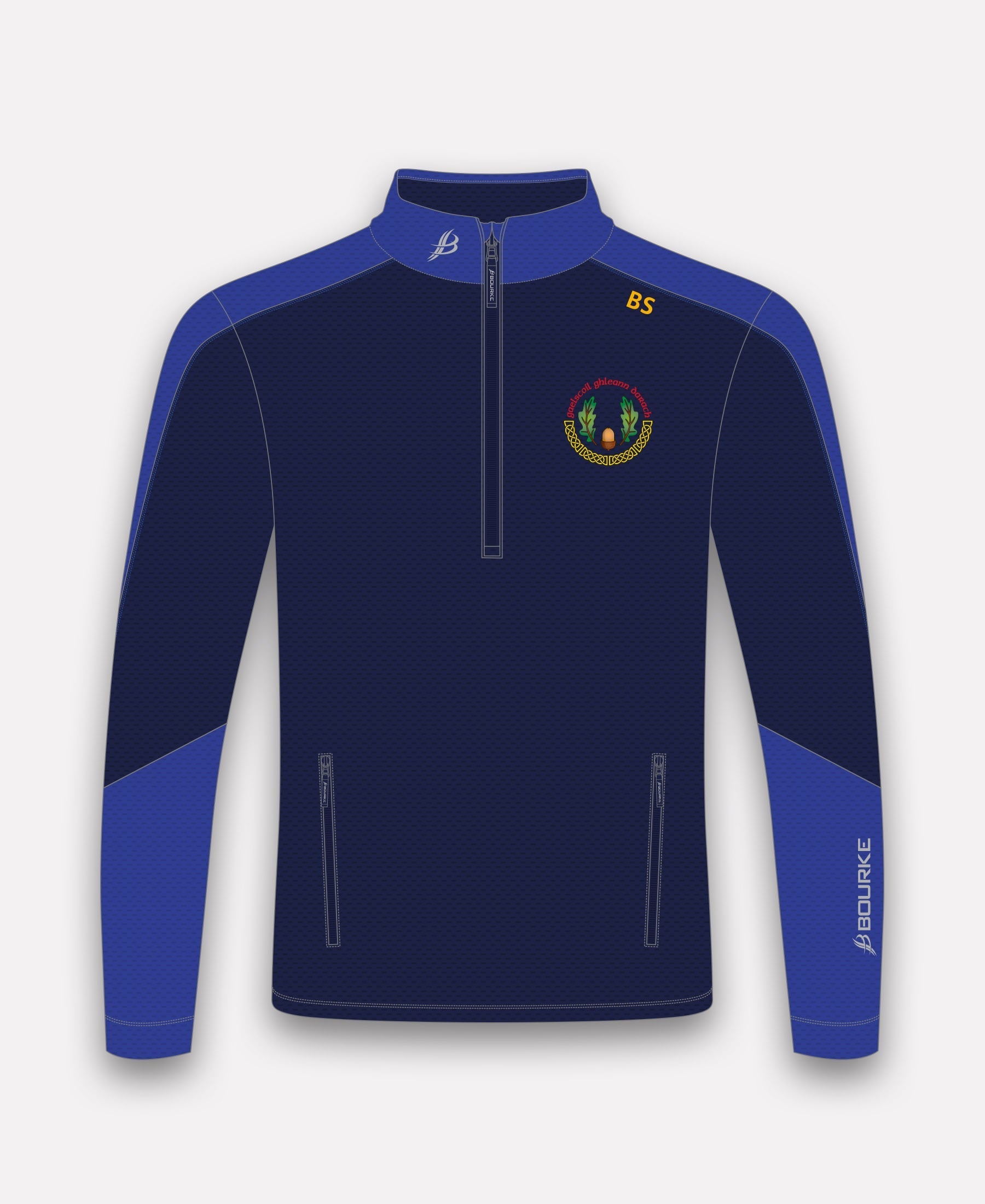 Gaelscoil Ghleann Darach Croga Half Zip (Navy/Blue) – Bourke Sports ...